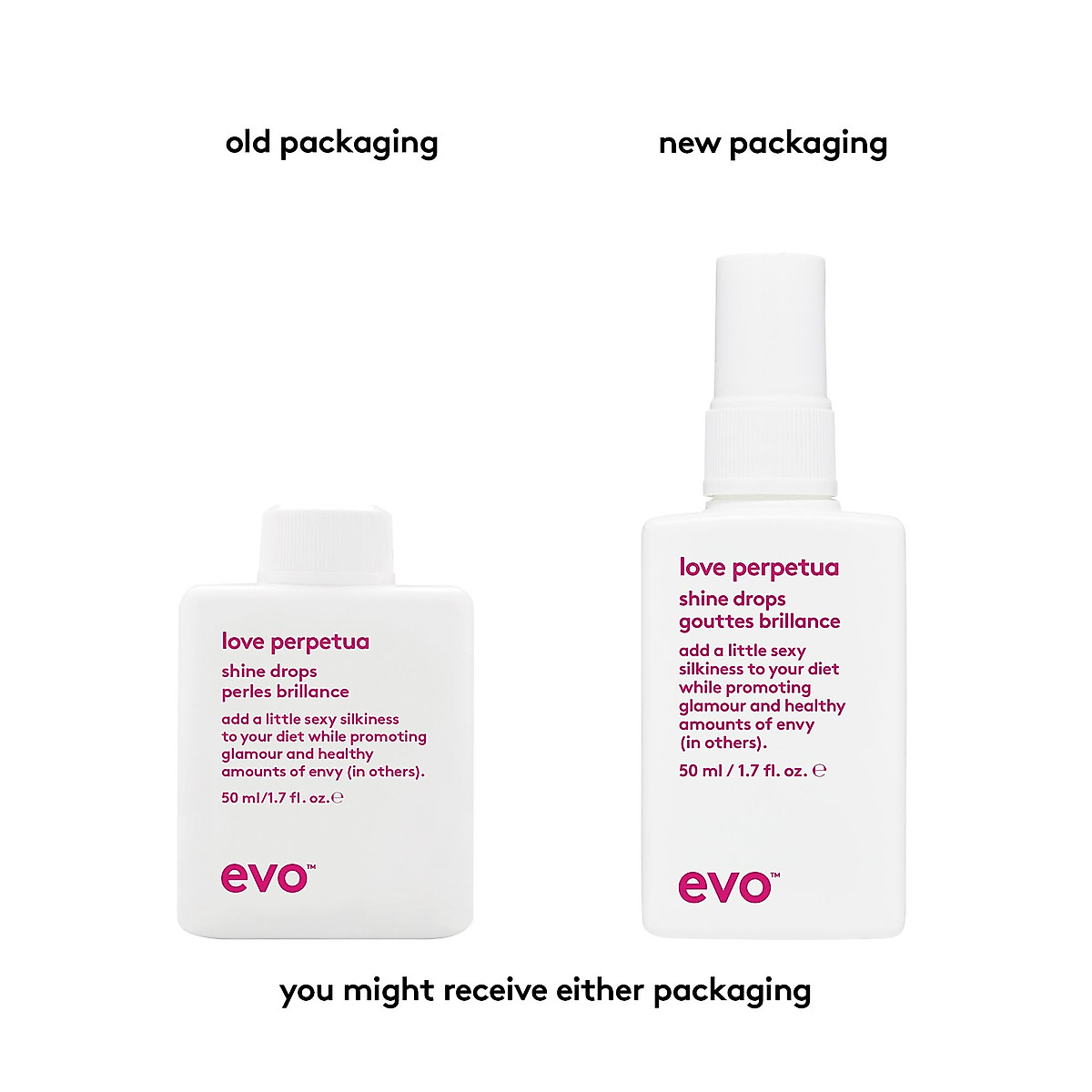EVO Love Perpetua Shine Drop - Polishing Hair Gloss For All Hair Types - 50ml / 1.7fl.oz