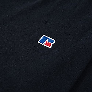 Russell Athletic Big and Tall Long Sleeve T Shirts – 2 Pack Mens Cotton Shirt Black/Heather Grey