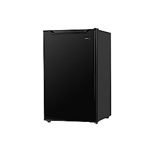 Danby DCR033B1BM 3.3 Cu.Ft. Compact Refrigerator, Mini Fridge with Top Chiller for Bar, Living Room, Den, Basement, Kitchen, or Dorm, Black