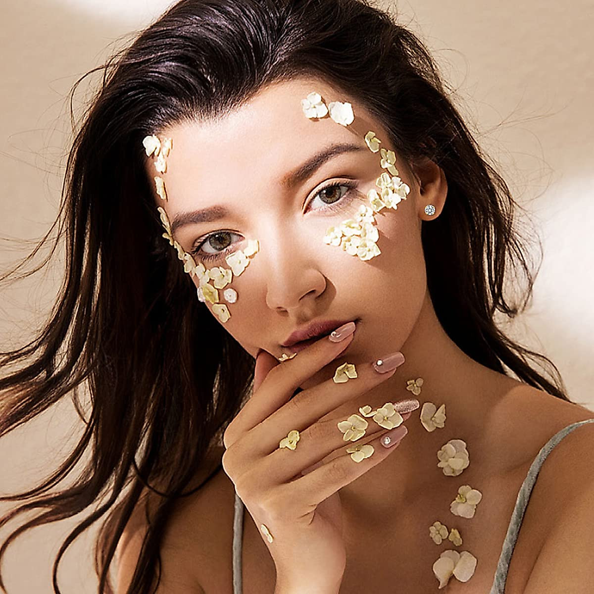 FIBO STEEL 8 Pairs Hypoallergenic Screw back Earrings for Women 316L Stainless Steel CZ Heart Pearl Flower Butterfly Screw Back Stud Earrings Pack Gold