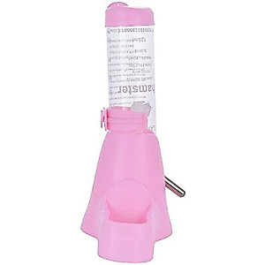 BINX (125ML, Pink) Water Dispenser Automatic pet Bottle for Hamsters, Rats, Guinea Pigs, White Rabbits and Small Animals