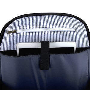 Fisher-Price Multi-Pocket Multifunction Baby Essentials Travel Diaper Bag Backpack with Matching Changing Pad, Insulated Bottle Pocket, Wipes Case and Stroller Straps in Large Unisex Blue River