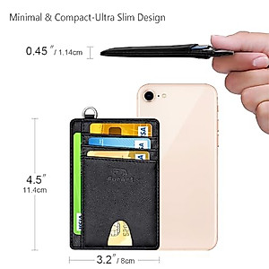 FurArt Slim Minimalist Wallet, Front Pocket Wallets, RFID Blocking, Credit Card Holder for Men & Women
