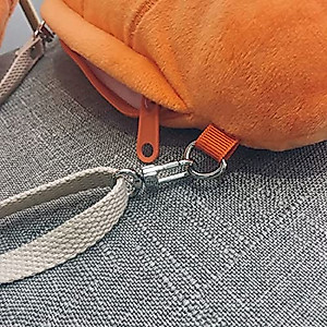 GK-O Lolita Girl Cute Carrot Pattern Plush Shoulder Bag Crossbody Bag Kawaii Handbag Wallet Purse