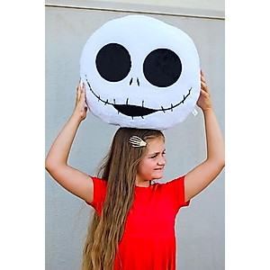 Wondapop Disney The Nightmare Before Christmas Jack Skellington 16" Plush Pillow, Indoor Home Décor and Halloween Decoration