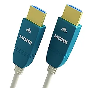 BlueAVS 100 Feet HDMI Fiber Optic Cable 4K 60Hz HDMI 2.0b High Speed 18Gbps Dynamic HDR10 HDCP2.2/2.3 eARC White