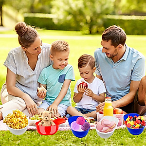 Szsrcywd 24 Pack Plastic Baseball Helmet Bowl,Mini Ice Cream Dessert Baseball Cap Bowls,Party Snack Cups for Birthday Party Supplies(Red Blue and White)