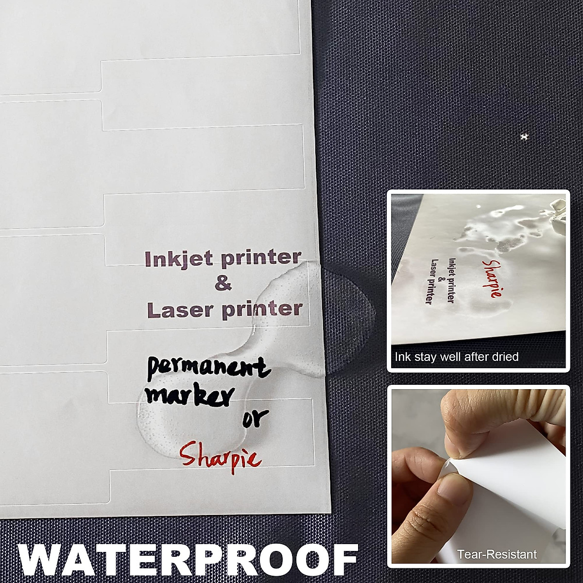 Mr-Label 1”×8” Printable White Wrap Soap Label - Cigar Band Label – Self-Adhesive Waterproof Blank Labels for Inkjet & Laser Printer – for Handmade Lotion Bars | Bath Bombs(25 Sheets|125 Labels)