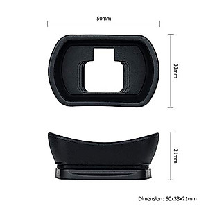 Soft Silicon Camera EVF Viewfinder Eyecup Eyepiece Eyeshade for Nikon Z5 Z6 Z7 Z6II Z7II Replaces Nikon DK-29 Eye Cup Protector (Does Not Fit Z9!)