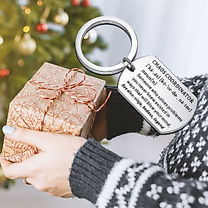 Chaos Coordinator Keychain Wedding Planner Thank You Gift Gift for Mom Wife Teacher Daycare (CHAOS COORDINATOR)
