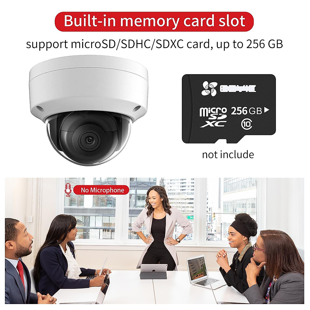 Hikvision IP Camera DS-2CD2183G2-I 2.8mm Lens Original 8MP AcuSense Vandal WDR Fixed Dome Network Camera IR Camera PoE H.265 Outdoor IP67 International English Version Work with Hik Connect APP