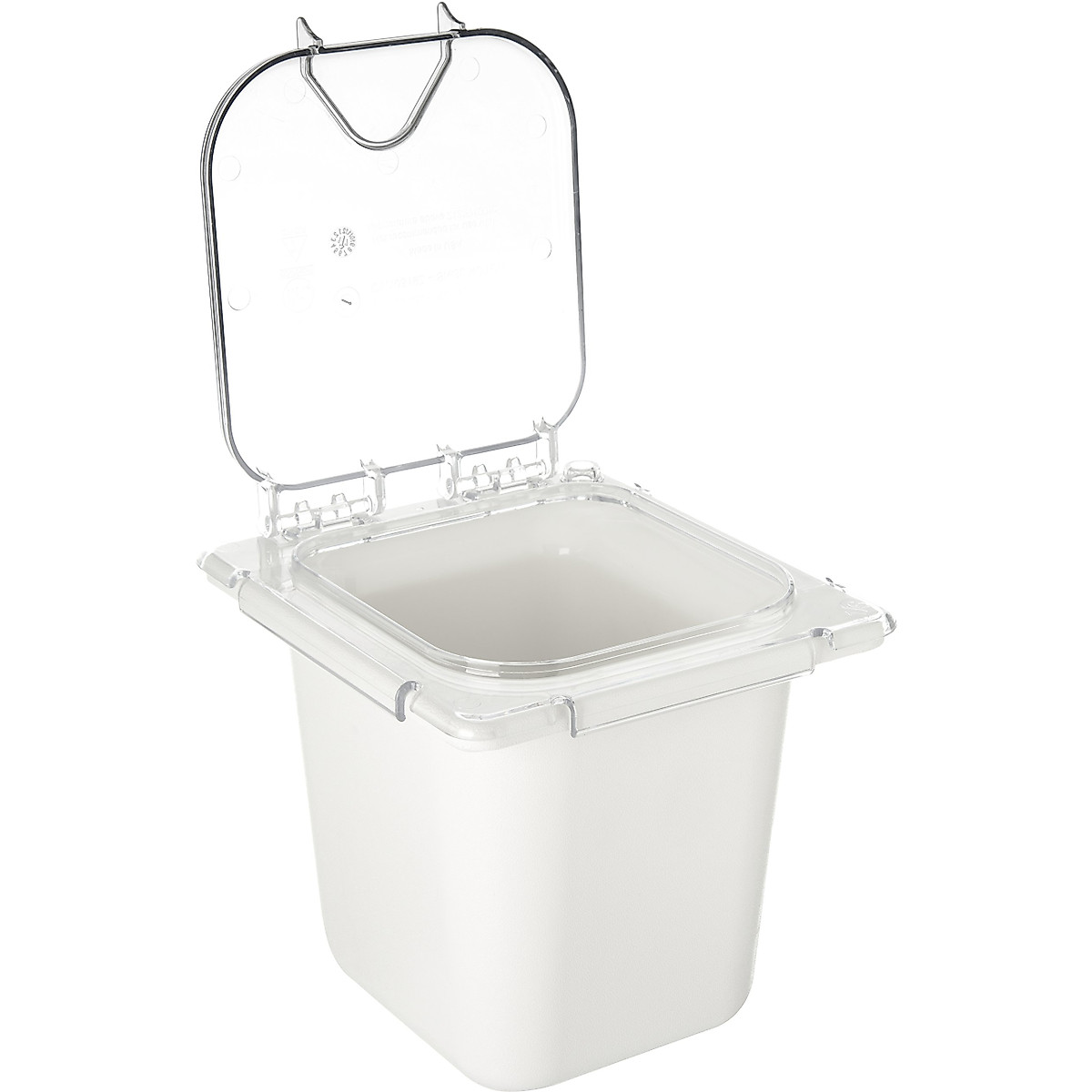 Carlisle FoodService Products CFS CM10318Z07 Coldmaster EZ Access Lid, 1/6 Size, 0.9" Height, 7" Width, 6.5" Length, Polycarbonate (PC), Clear (Pack of 2)