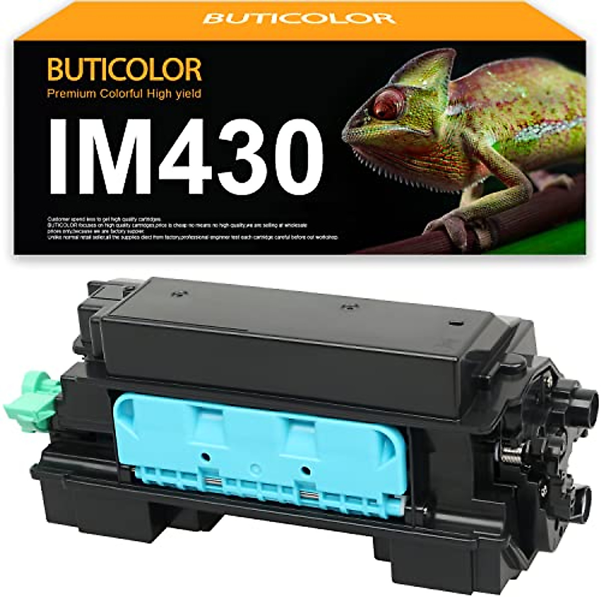 BUTICOLOR Remanufactured Black Toner Cartridge IM430 P502 418126 Replacement for Ricoh P502 IM430F Printers.17400 Pages .