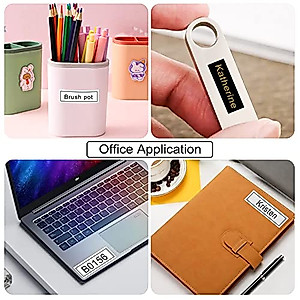 18mm Ptouch Tape Tze-241 344 941 Replacement for Brother Label Maker Tape 18mm 0.7 Laminated White/Black/Silver, TZe 18mm Compatible with Brother Ptouch PT-D400 PT-D410 PT-D460BT PT-D600 PT-P710BT