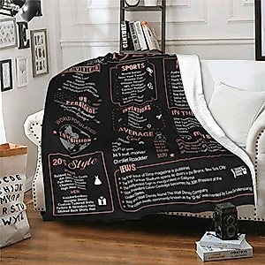 100th Birthday Gifts For Women Men Blanket, Gifts For 100th Birthday Decorations, 1923 Birthday Gifts For Her,100 Years Old Gift for Mom Dad Grandparents, 100th Bday Gifts Ideas Back in 1923 60"X50"