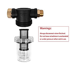 BEETRO Garden Hose Filter for Pressure Washer Inlet Water, Sediment Filter Attachment, with 100 Mesh and 40 Mesh Screen, 3 Sets