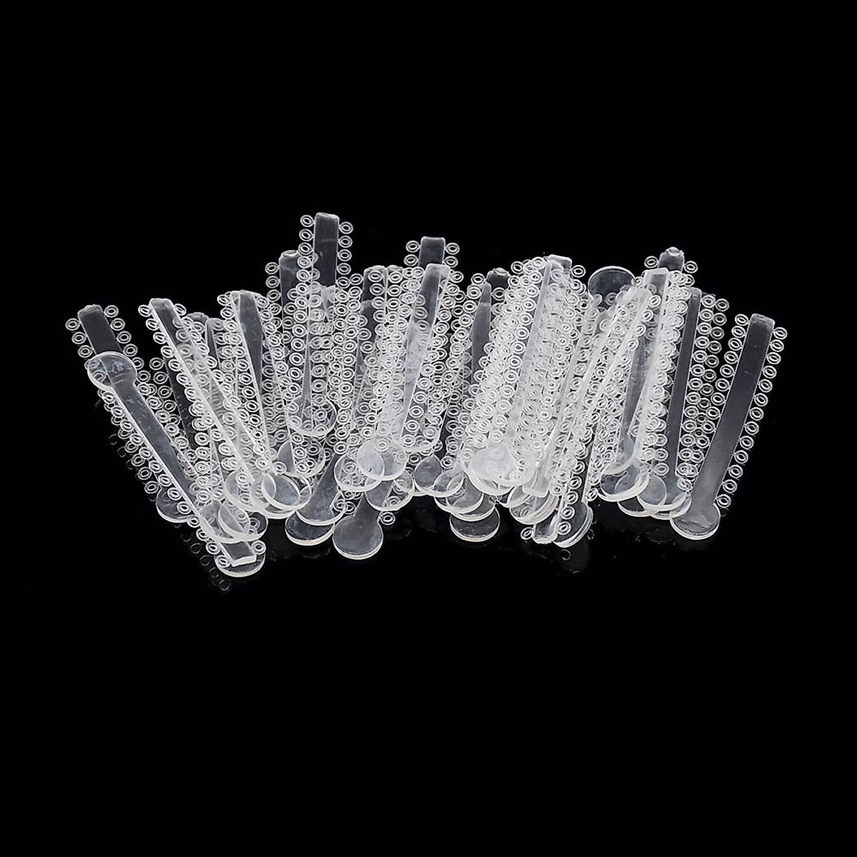 Angzhili Transparent Dental Orthodontic Ligature Ties for Braces Rubber Bands Braces O Rings for Bracket 1040 Pcs