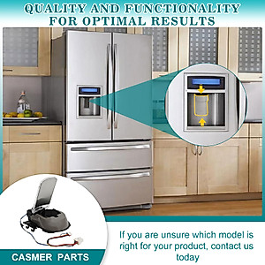 Upgraded DA97-12628H, fit for Samsung Refrigerator DA97-12628H dispenser lever, Replacement AP5915084 PS9604255 EAP9604255 Refrigerator Ice and Water Dispenser Compatible RF28HMEDBWW RF28HDEDBSR