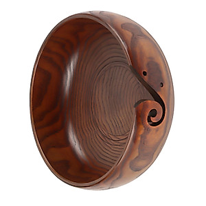 Hilitand Yarn Bowl,Handcrafted Yarn Ball/Skein Storage Bowl Holder Crochet Yarn Holder Bowl with Holes for Knitting & Crochet Yarn Storage(18-20CM)