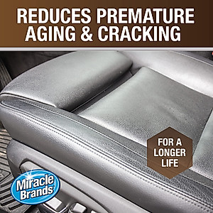 Miracle Brands Auto Leather Wipes - 30 Count, Clean & Protect Leather Upholestry
