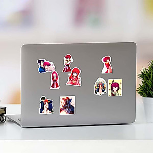 30 Pcs Stickers Aesthetic Pack Decals Yo.na Label D.awns Waterproof Animes Vinyl Removable Bike Funny Water Bottle Book Luggage Phone Gift for Kids Friends Boy Girl Family