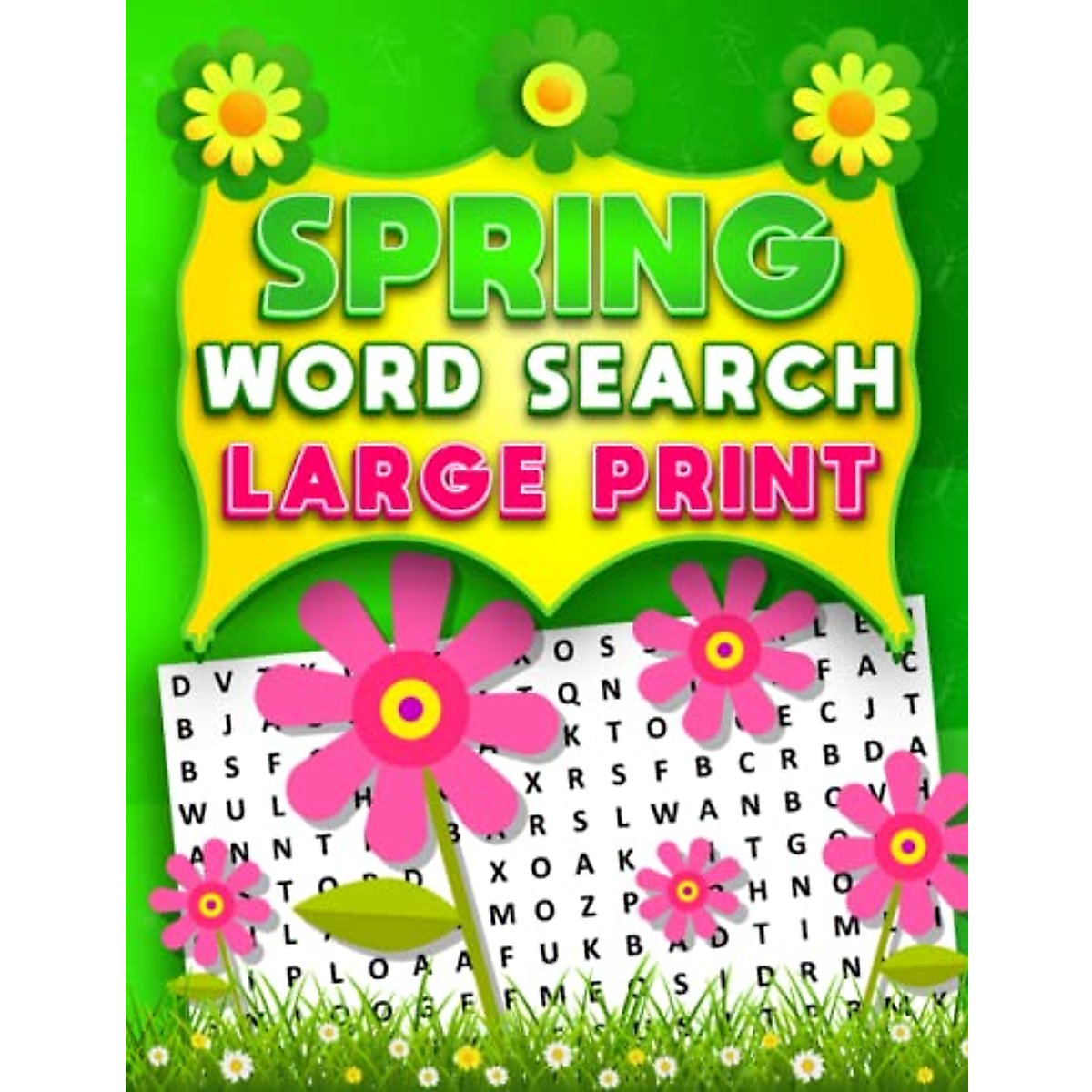 Spring Word Search Large Print: Spring Word Search Puzzle Book with Fun Facts For Adults, Teens & Seniors | 20 Hidden Words per Puzzle Spring Easter ... to Help Relieve Stress and Improve Memory