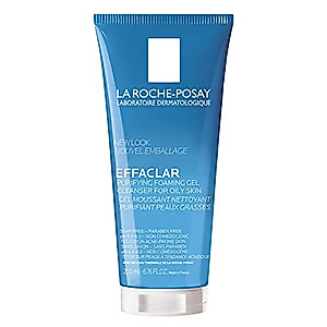 La Roche-Posay Effaclar Purifying Foaming Gel Cleanser for Oily Skin, Daily Face Wash to Remove Excess Oil and Impurities, Oil Free and Soap Free