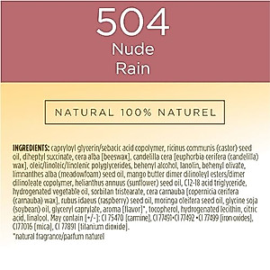 Burt’s Bees 100% Natural Glossy Lipstick, Nude Rain - 1 Tube