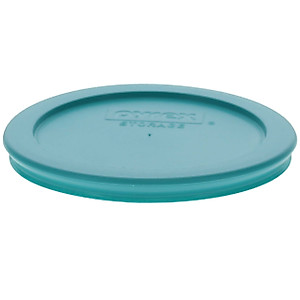 Pyrex Turquoise (3) 7202-PC, (3) 7200-PC, (2) 7201-PC, & (2) 7210-PC Plastic Food Storage Replacement Lids, Made in USA