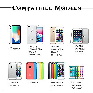 iPhone Charger, Spater Travel Home Wall Charger and a Charging Cable Compatible with iPhone 13, iPhone 12, iPhone 11, iPhone X, iPhone 8, 7, 6, 5, iPad Mini, iPod Touch, and iPods (White)