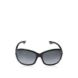 Tom Ford Women's TF0008 Sunglasses, Shiny Black