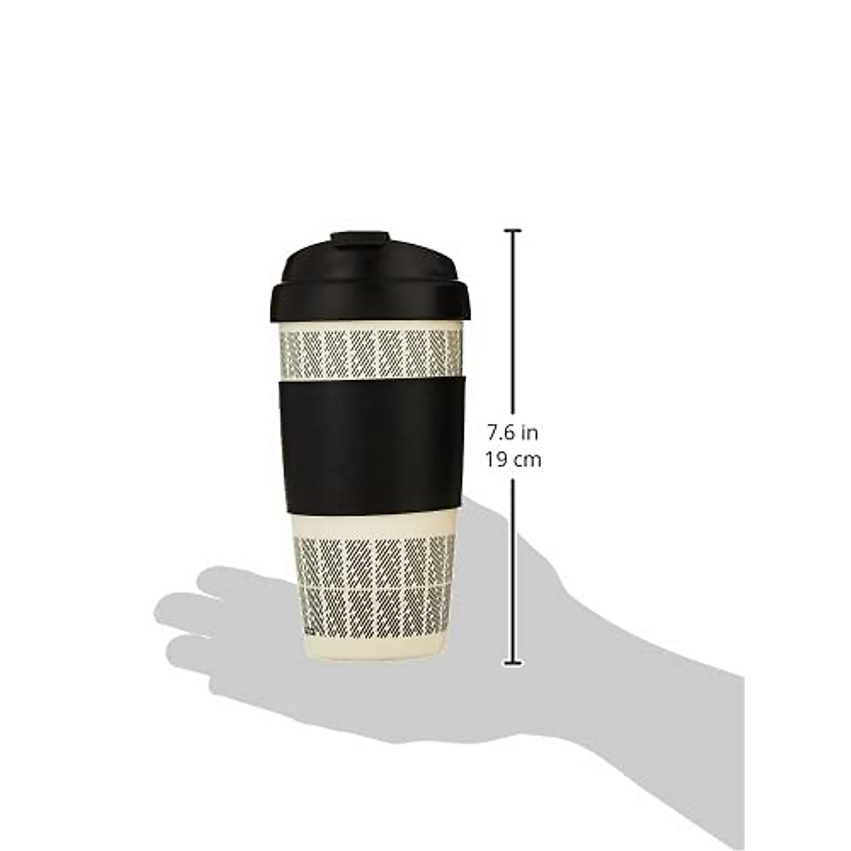 Copco 5237160 Reusable Set of 2 Insulated Double Wall Travel Mugs 16-ounce White/Black