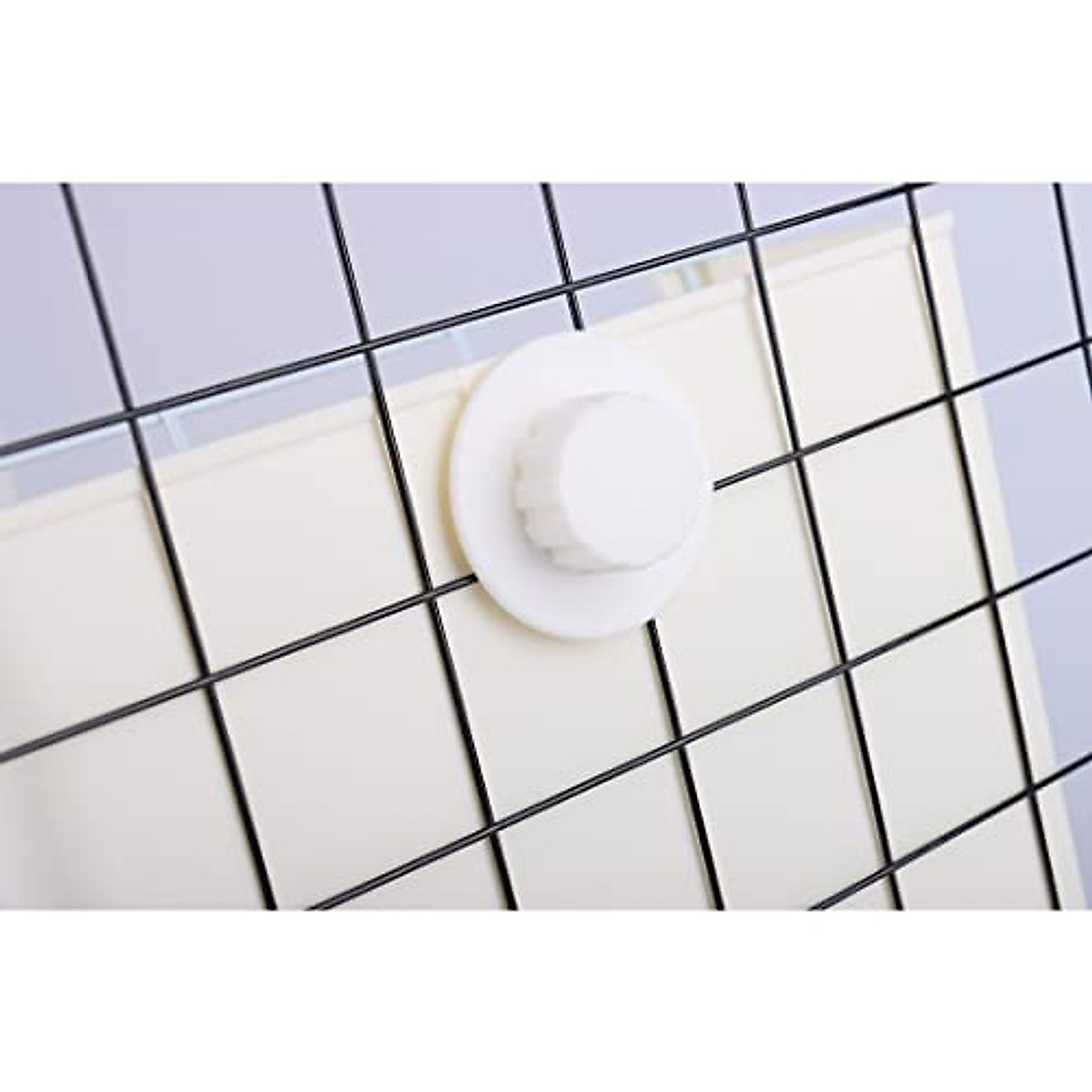 RUBYHOME Hay Feeder for Rabbits, Guinea Pigs, and Chinchillas - Minimize Waste and Mess with 9 1/4" x 3 3/4" x 8" Hanging Alfalfa and Timothy Hay Dispenser (White)