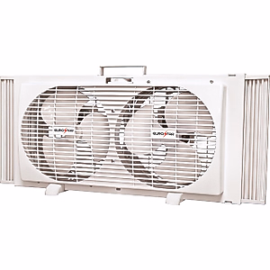 EUROSTAR Twin Window Fan, White (33 INCH)