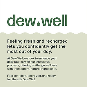 Dew Well - Refresh Deodorant Wipes - A Fresh Start When You’re On the Go - Aluminum, Paraben, and Sulfate Free - Variety Pack (Mint, Rose, and Cucumber) - 50 Individually Wrapped Wipes