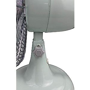 Good Housekeeping All-Metal 12" Retro Table Fan, Breezewave