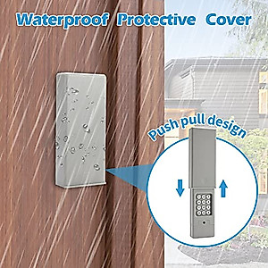 Garage Door Opener Keypad Universal,Wireless Keyless Entry Keypad,Works with Chamberlain, LiftMaster, Craftsman,Linear Multi-Code,Stanley and More, Control Upto 2 Doors with one keypad