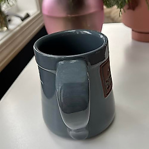 Abbey Gift (Abbey & CA Gift Man of Strength Pottery Mug, Grey, 20 oz, 1 Count (Pack of 1), Gray