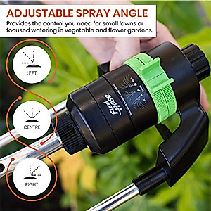 Flexi Hose 17-Hole Oscillating Sprinkler - Metal Sprinkler Covers Up to 2,960 Sq. Ft. - Even Watering Coverage with No Puddling via 17 Nozzles - Great for Lawn, Garden, Front or Back Yard Sprinkling