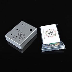 LANDTONE DIY Overdrive Guitar Pedal All Kits With 1590BB Style Aluminum Box and 3PDT Foot Switch True Bypass, Silver (LT-1590BB-KLS02)