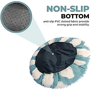 Whiskers & Friends Cat Bed, Cat Beds for Indoor Cats Washable, Small Dog Bed Calming Pet Bed, Cat Beds & Furniture, Large Cat Bed, Kitty Kitten Bed