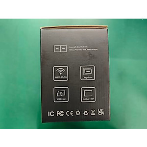 Mini Projector for iPhone, 5G WiFi Bluetooth Projector, 9000 Lumen 1080P Supported Portable Projector with ±15°/4P/4D Keystone & 50% Zoom, Outdoor Projector Compatible with Gaming/PC/TV Stick (Grey)