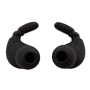 ALXCD Sports Earbud Stabilizers Fins Wing Tips Ear Tips Adapters Compatible with Most In-Ear Earbuds, Anti-Slip Silicon Sport Eartips, Compatible with SONY AKG Galaxy S9 S10 Earbuds etc. 4 Pairs Black