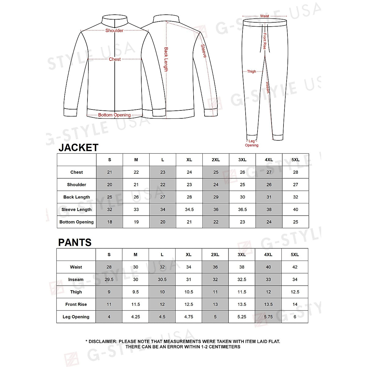 G-Style USA Men's G Track Suit Set ST575 - Camo - Medium - I14A