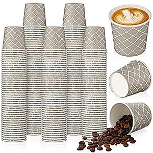 100 Count 3 oz Disposable Coffee Cups Disposable Espresso Cups Small Paper Cups 3 oz Cups for Coffee Tea Cocoa Juice Mini Disposable Paper Cups for Cafes Offices and Home