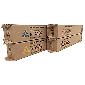 842091 MPC306 Genuine Ricoh Toner Value Pack, Black, Cyan, Magenta, Yellow