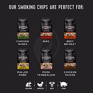 Fire & Flavor Premium All Natural Wood Chips for Smoker - Wood Chips for Smoking - Smoker Wood Chips - Smoker Accessories Gifts for Men and Women - Apple - 2lbs