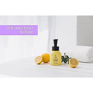 OBED Natural Foaming Hand Soap, Lemon Liquid Hand Soap Pump Bottle, Hydrating and Moisturizing Hand Wash, 65% Lemon Extract and Odor Eliminator, 10.15 fl oz 2 set