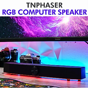 Tilted Nation Computer Soundbar for Desktop (White (Old))