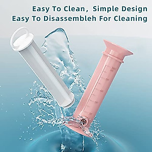 Fruit Puree Filler,Portable Fruit Squeeze Puree Filler Fruit Juice Food Maker with 9pcs Reusable Pure Color Pouches for Kids (Blue)